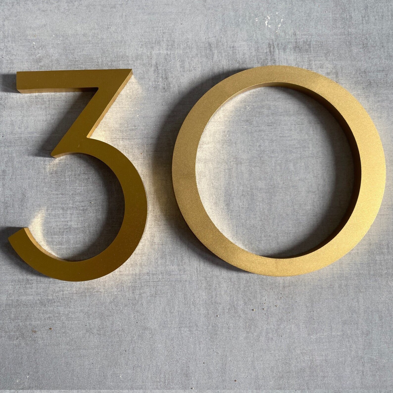 Gold House Numbers Floating House Numbers 10&15cm Metal House - Etsy