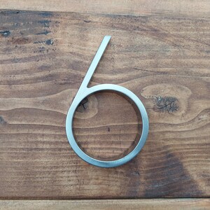 Floating Silver House Numbers Silver House Numbers House Numbers 5 Inch ...