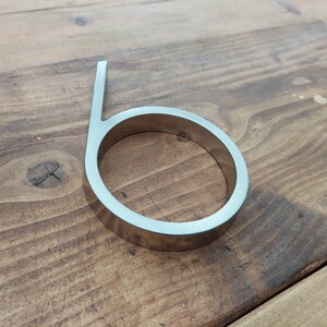 Floating Silver House Numbers Silver House Numbers House Numbers 5 Inch ...