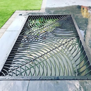 Garden Pond Cover/ Metal Pond Cover/ Garden Decorations/ Ripple Effect ...