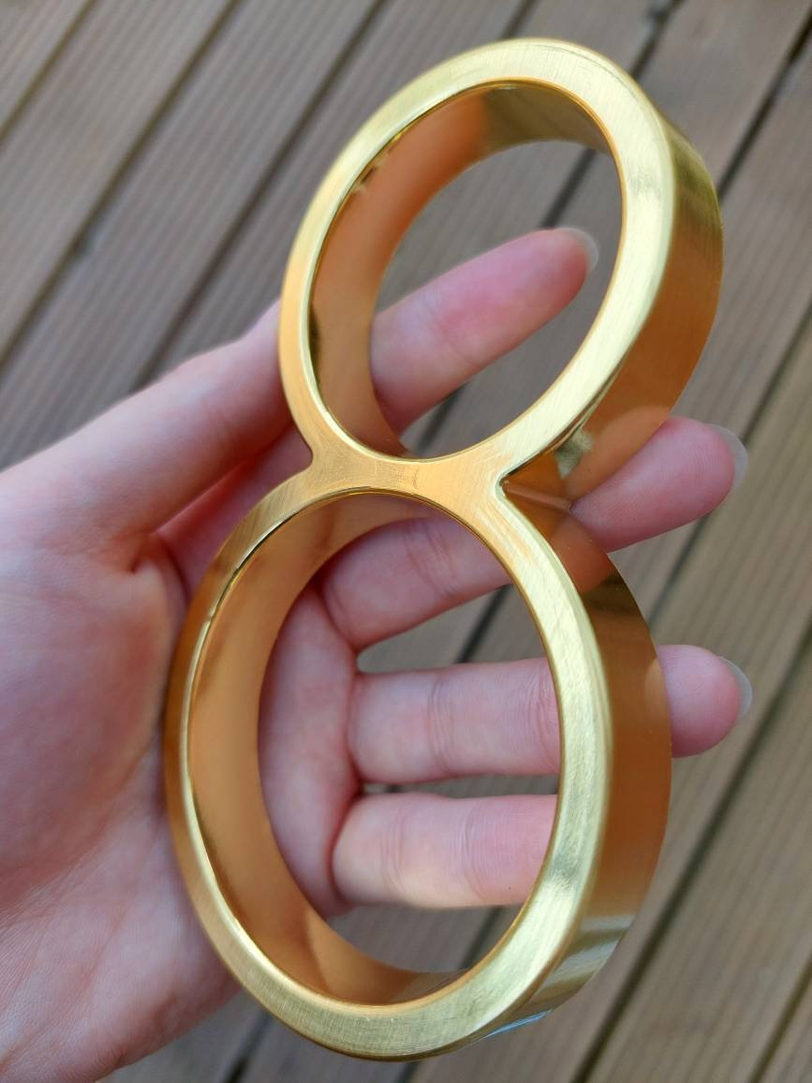 Gold Metal House Numbers/gold Floating House Numbers/ Brass - Etsy