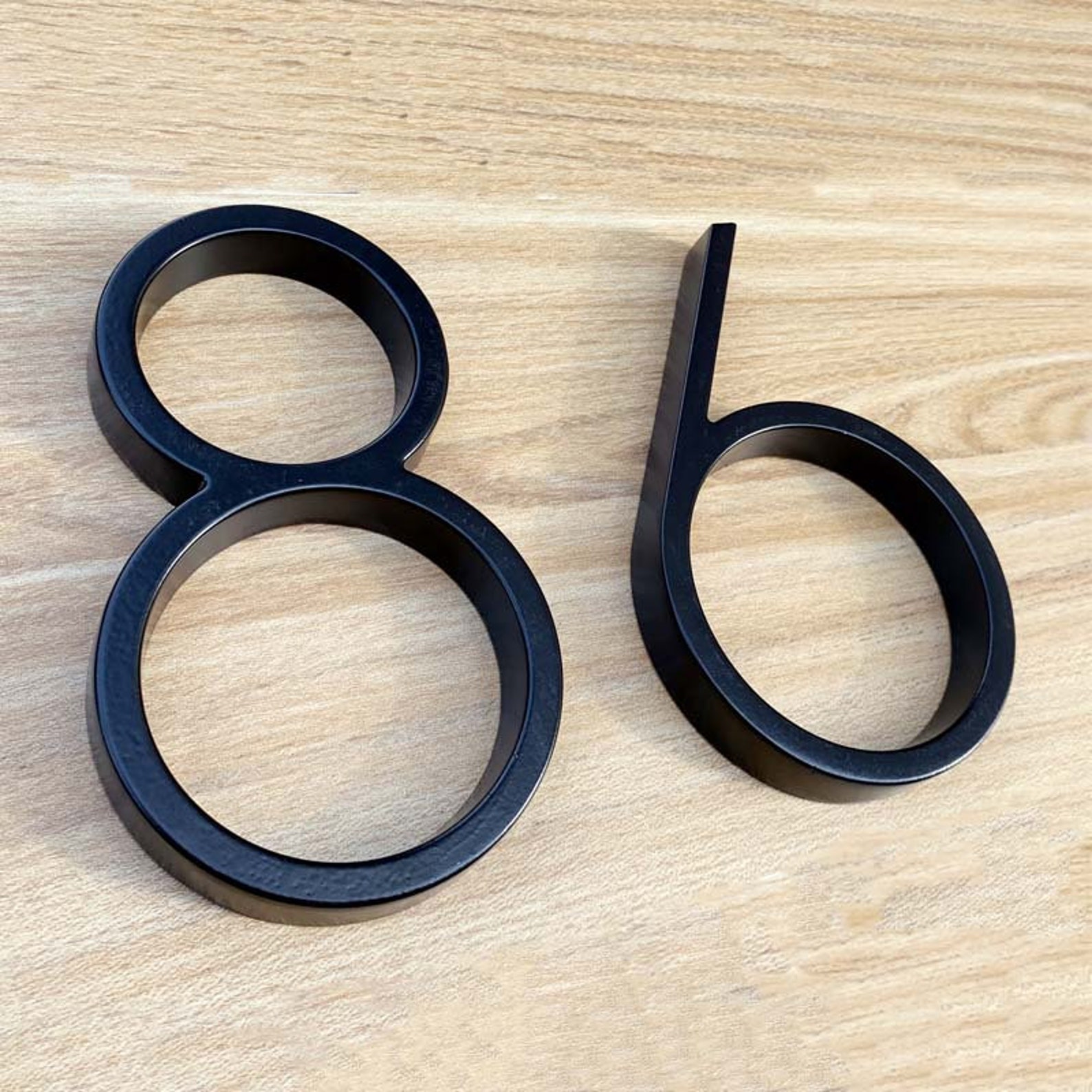 Black Modern House Numbers/ Black Metal House Numbers/ Address - Etsy