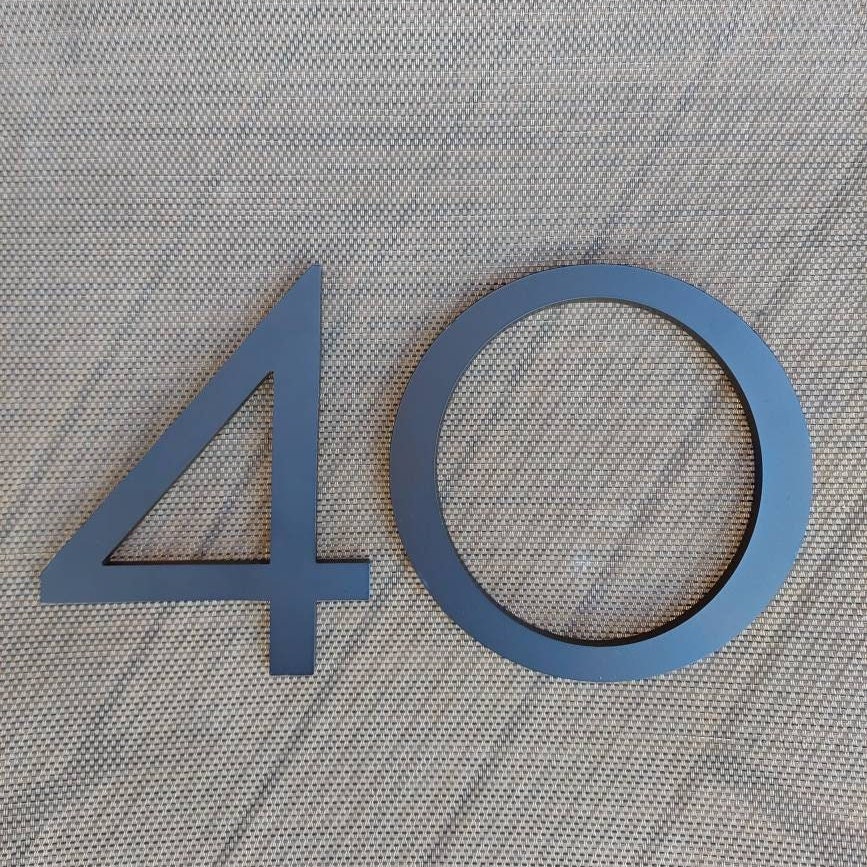 Black Metal House Numbers Floating House Numbers 10 & 15cm - Etsy Australia