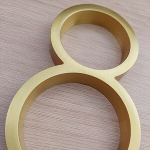 Gold Floating House Numbers/ Satin Gold House Numbers/ Floating Metal ...