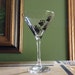 Hand Painted Cat Martini Glass Painted Cat Silhouette Martini - Etsy