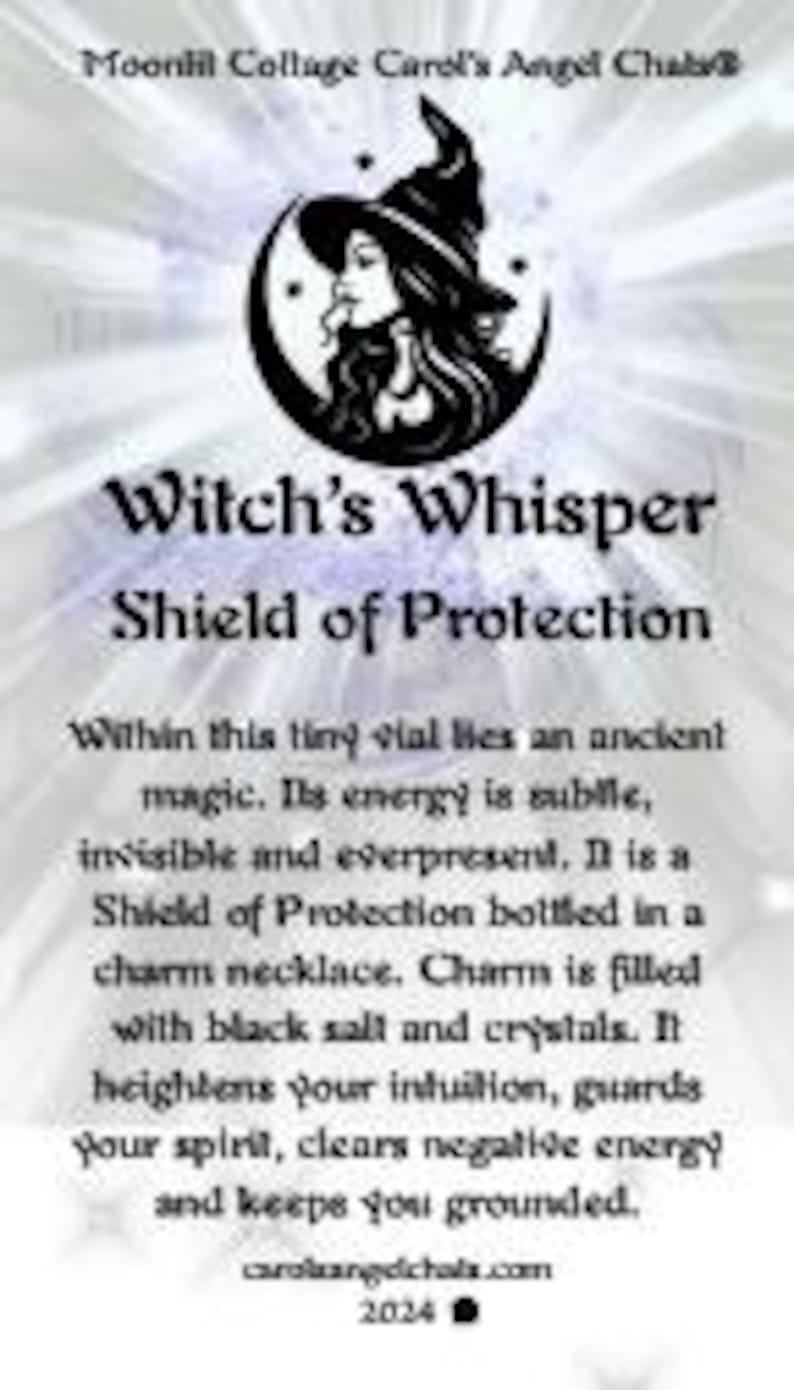 Witch's "whisper" Shield of Protection - Etsy