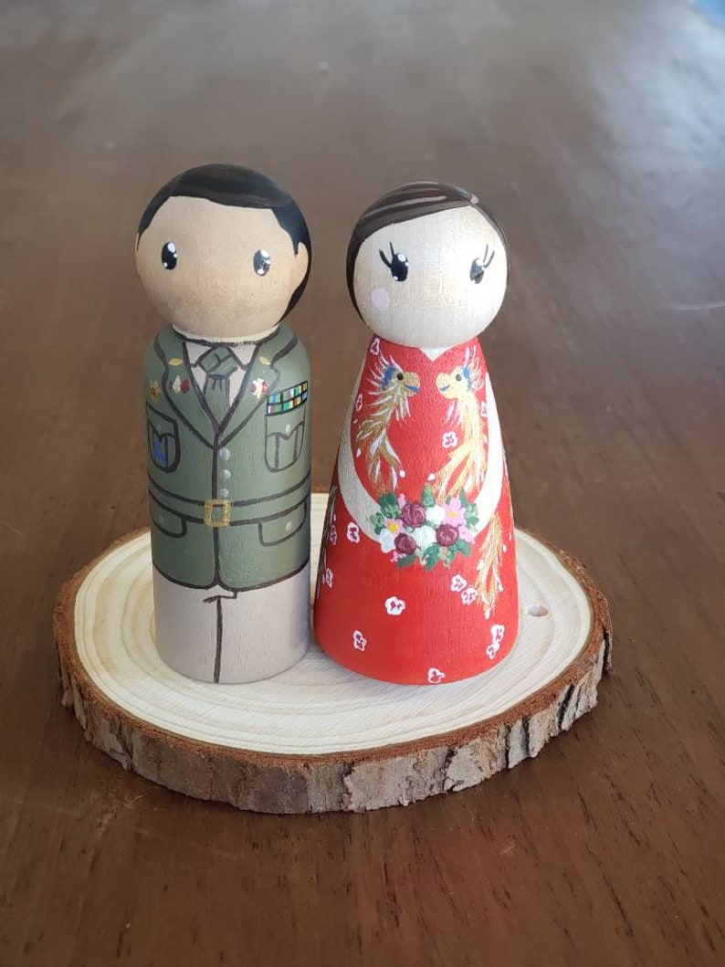 Custom Cultural Wedding Cake Topper Traditional Wedding Cake - Etsy