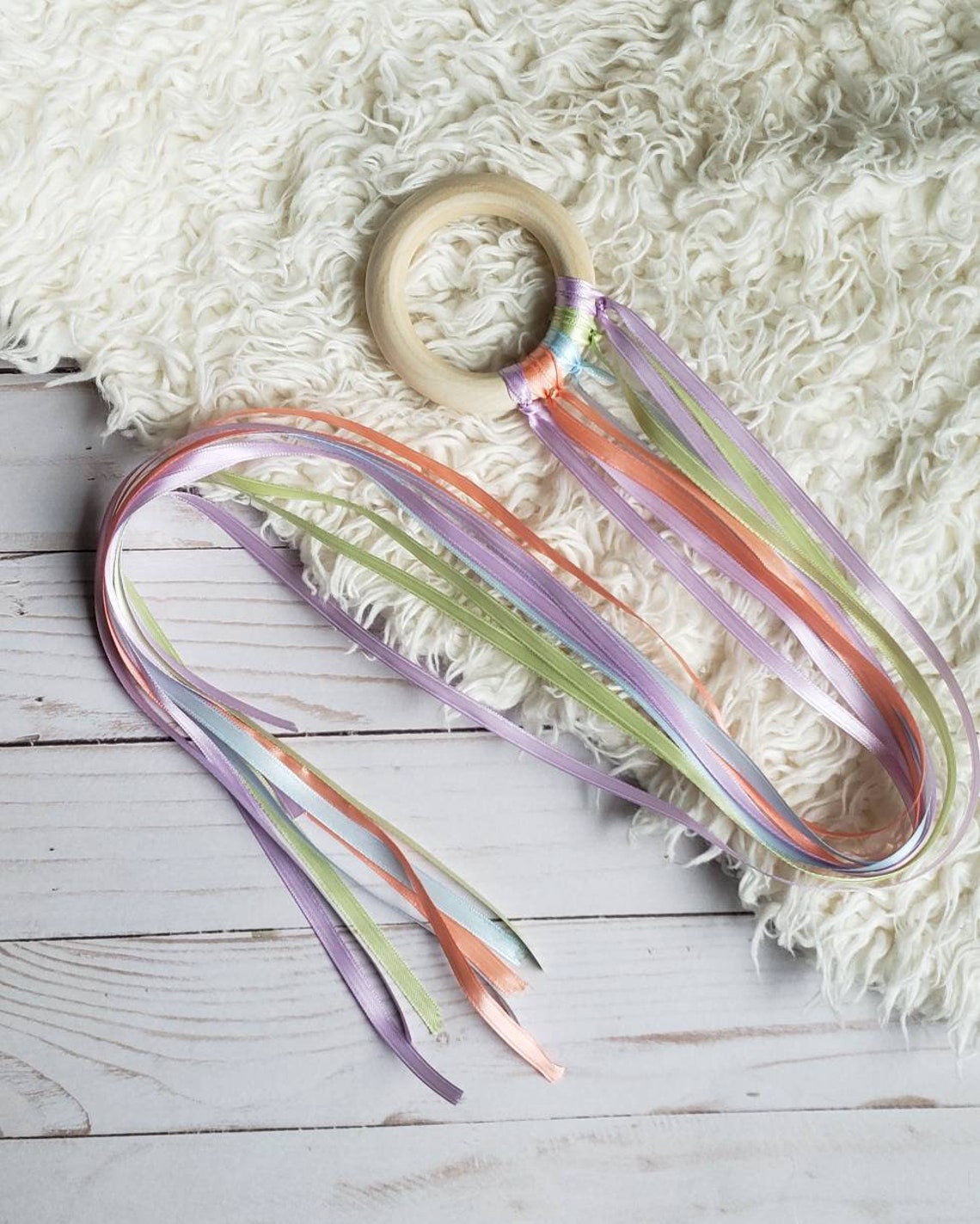 Hand Kite Ribbon Rings Handkite Toy Waldorf Toys - Etsy