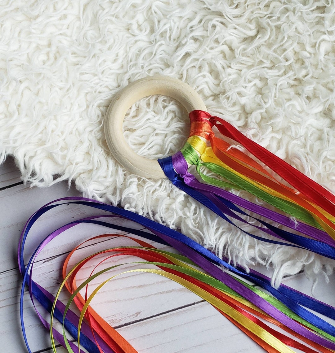 Hand Kite Ribbon Rings Handkite Toy Waldorf Toys - Etsy