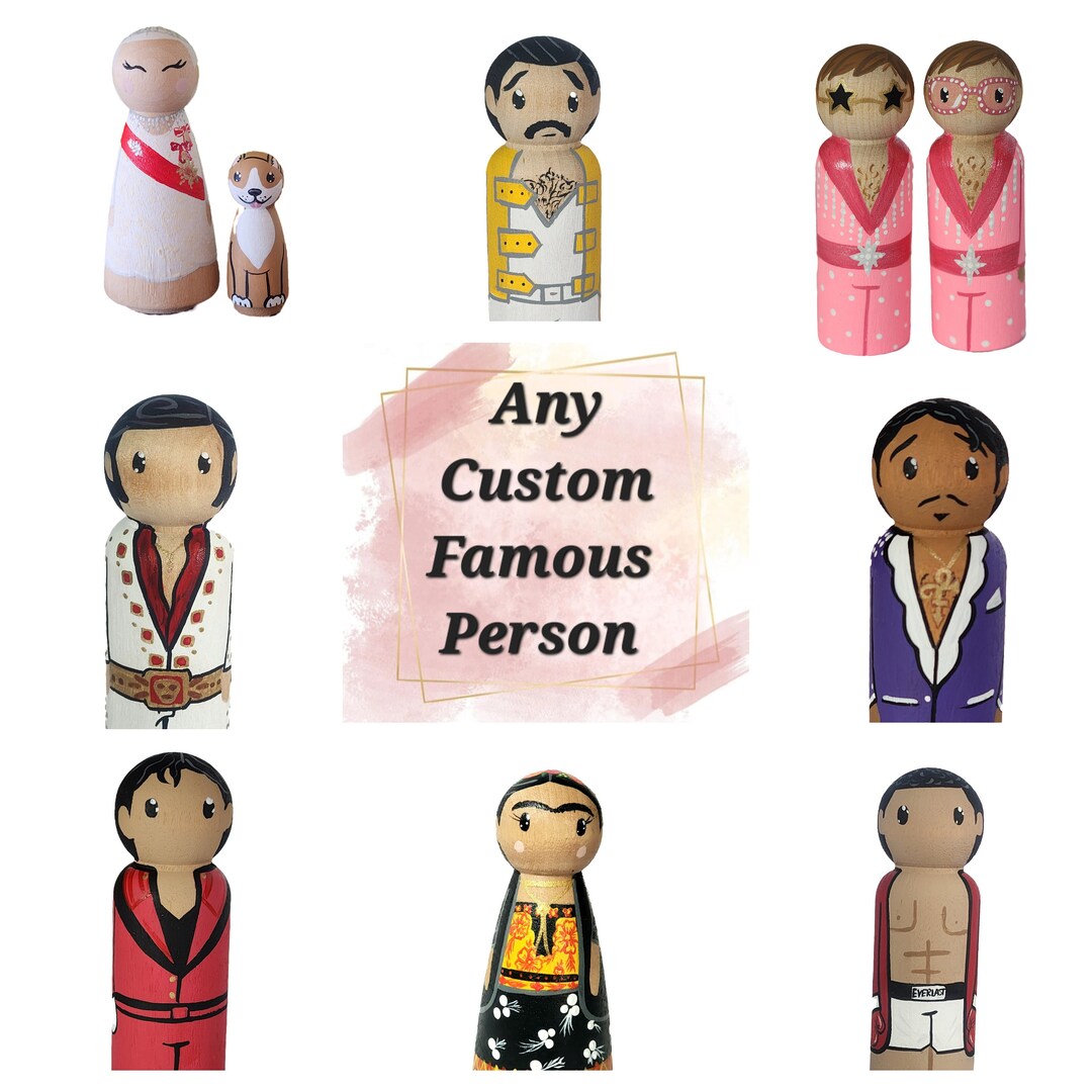 Custom Request Famous Person Doll, Actor, Singer, Activist, Athlete - Etsy