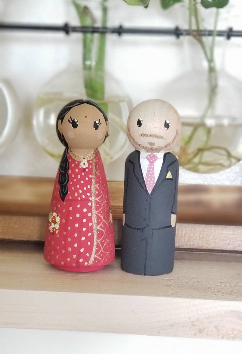 Custom Cultural Wedding Cake Topper Traditional Wedding Cake | Etsy