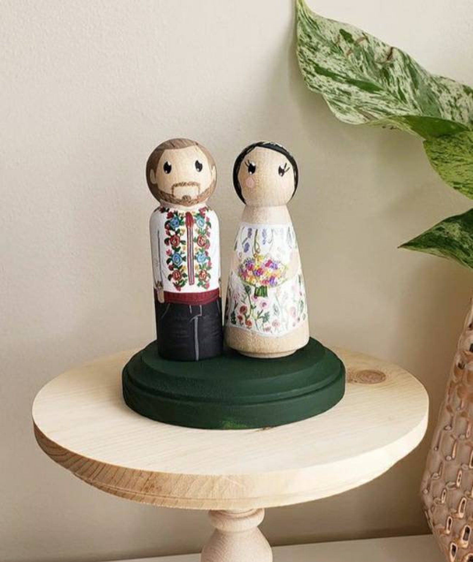 Custom Cultural Wedding Cake Topper Traditional Wedding Cake | Etsy