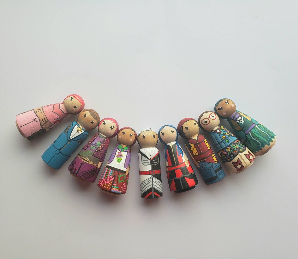 Custom Request Character Peg Character Peg Doll Princess - Etsy