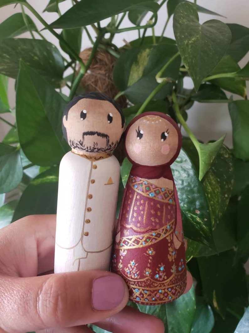 Custom Cultural Wedding Cake Topper Traditional Wedding Cake | Etsy