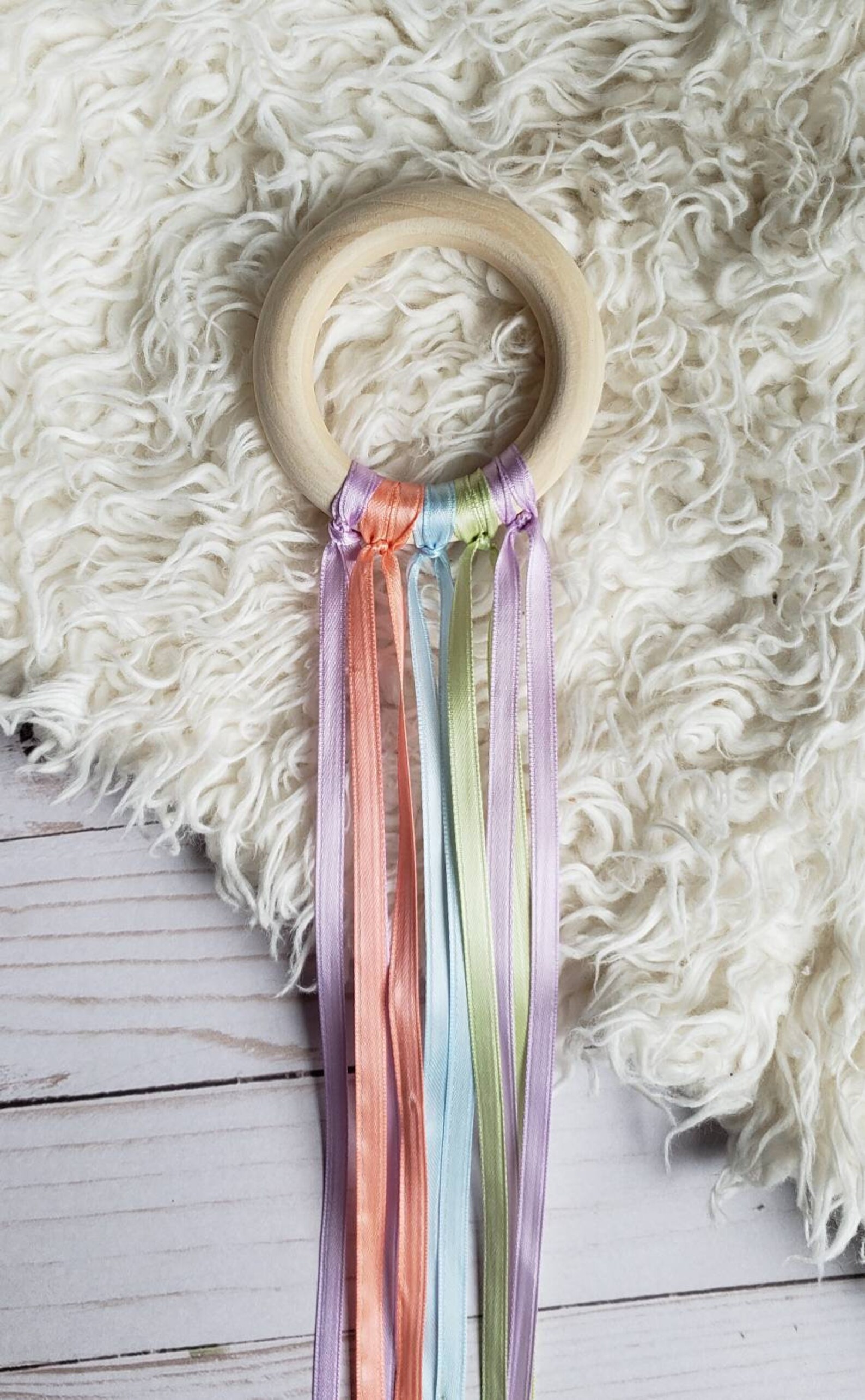 Hand Kite Ribbon Rings Handkite Toy Waldorf Toys - Etsy