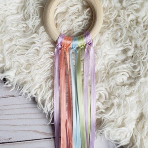 Hand Kite Ribbon Rings Handkite Toy Waldorf Toys - Etsy