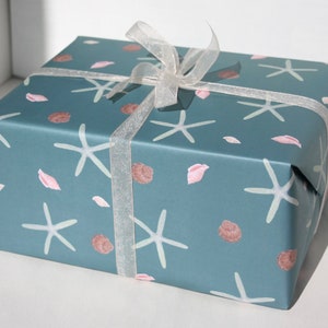 Seashell Wrapping Paper (50cmx70cm Sheet) - Etsy UK