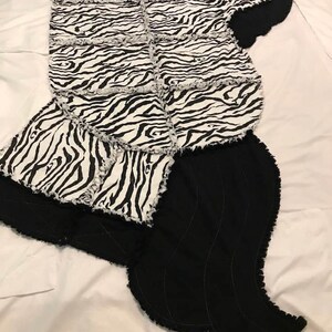 Zebra Rag Quilt - Etsy