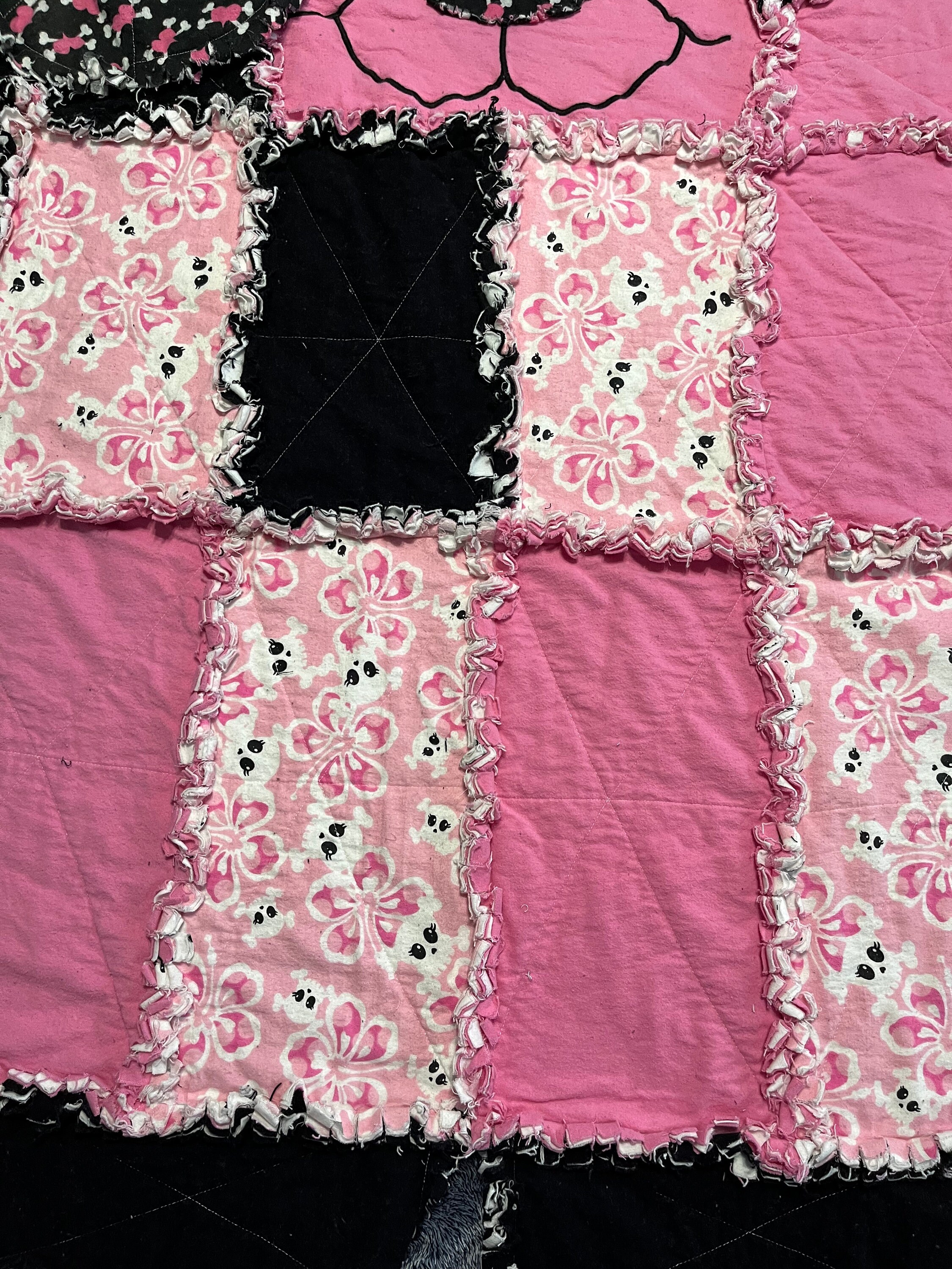 Dog Shaped Rag Quilt With Floppy Ears - Etsy