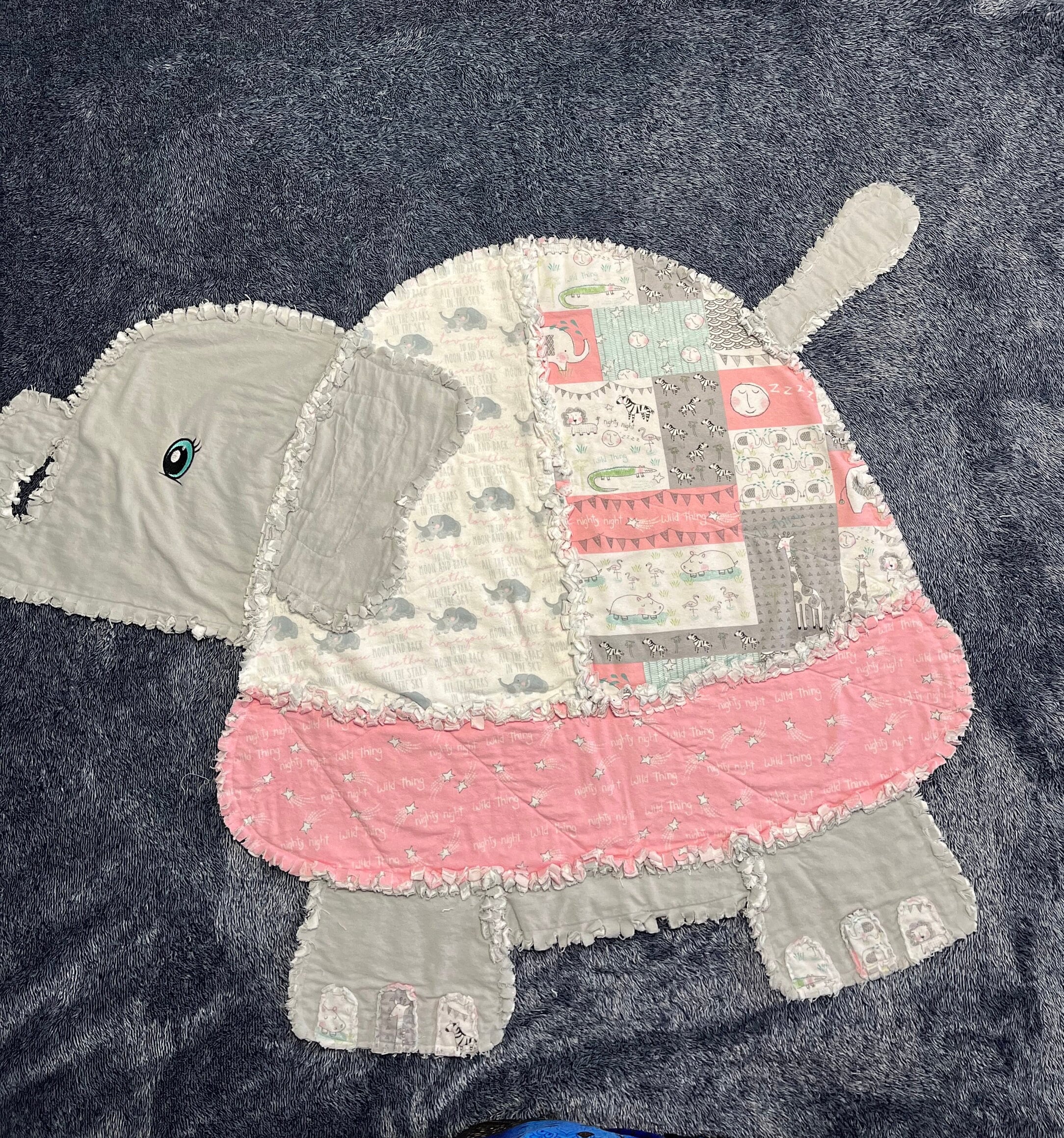 Elephant Rag Quilt Toddler, Baby, Child - Etsy