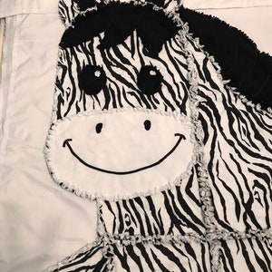 Zebra Rag Quilt - Etsy