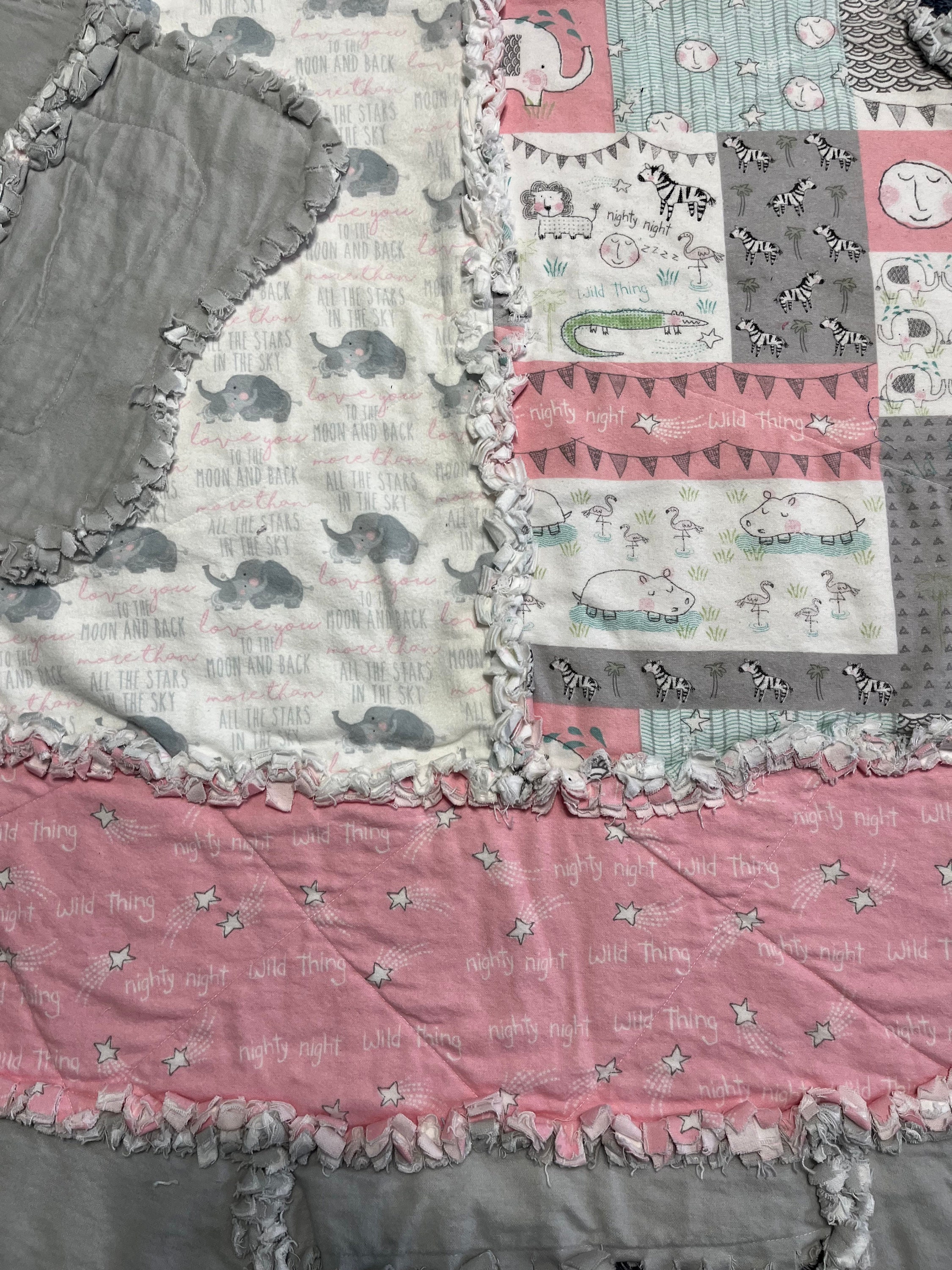 Elephant Rag Quilt Toddler, Baby, Child - Etsy