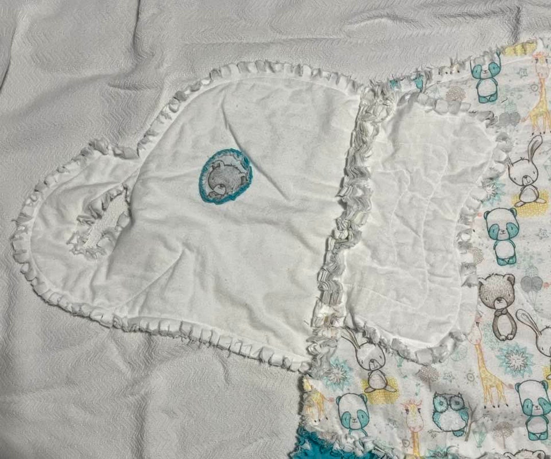 Elephant Rag Quilt Baby or Toddler - Etsy