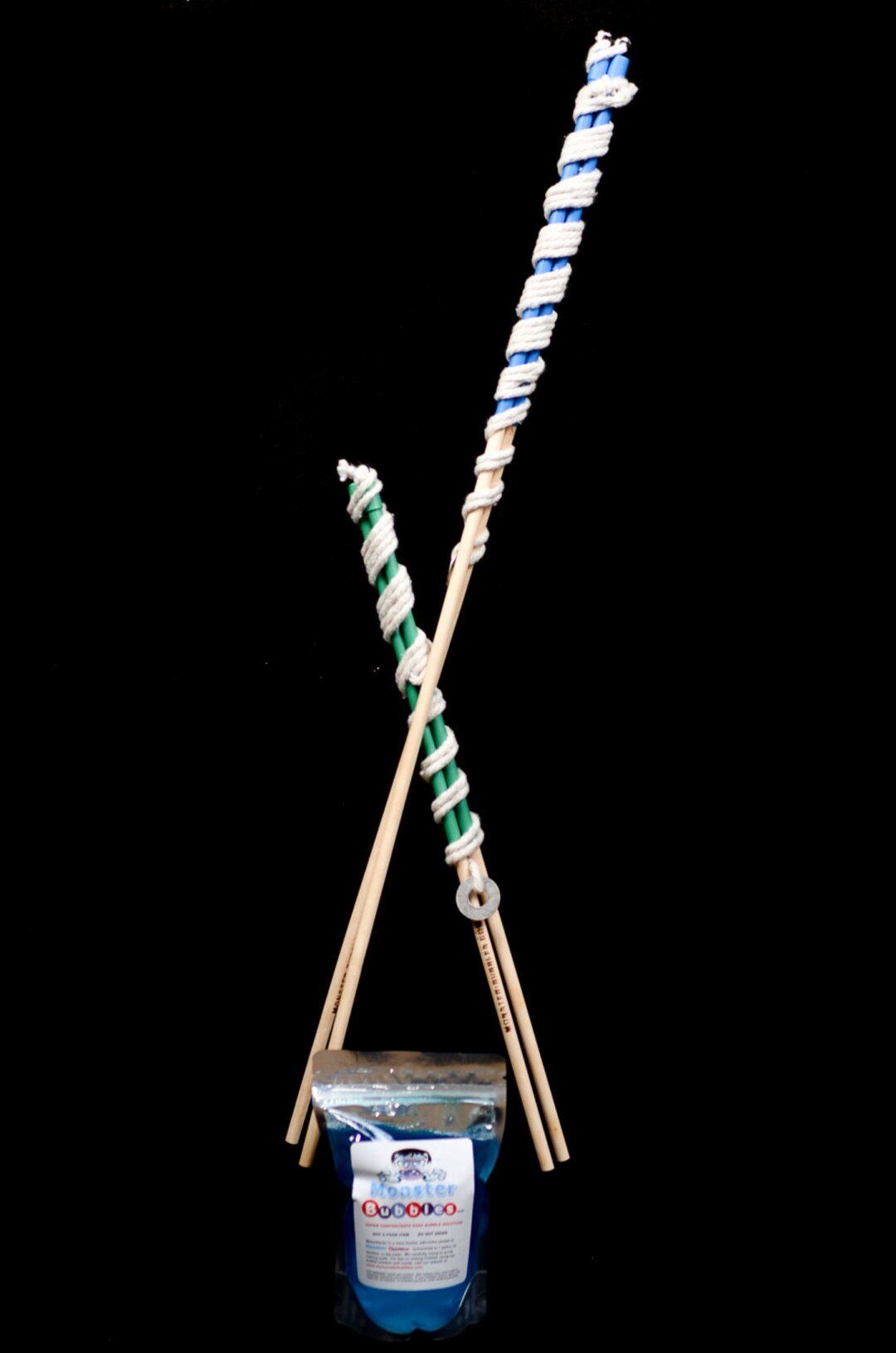 Monster Bubbles Giant Soap Bubble Kit includes 2 Wands & 1 - Etsy