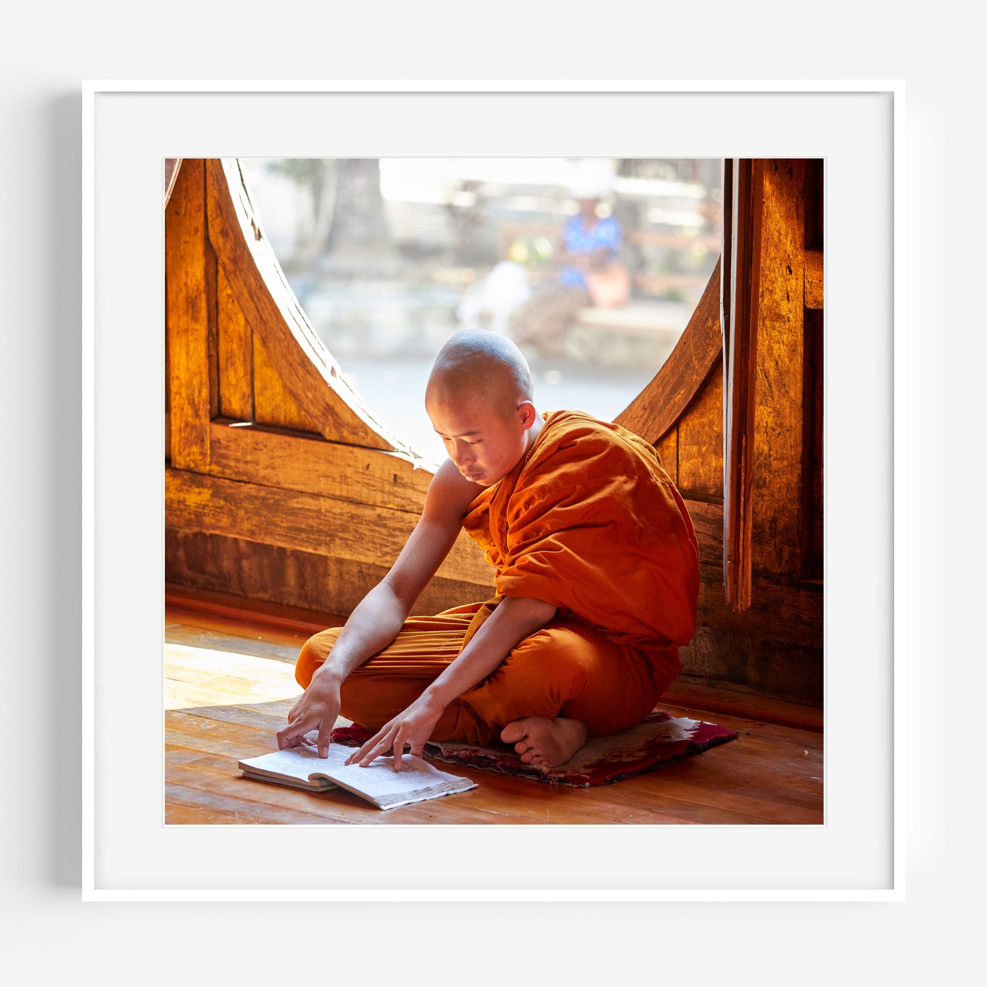 Buddhist Monk Print, Portrait Photography, Study Wall Art, Myanmar ...
