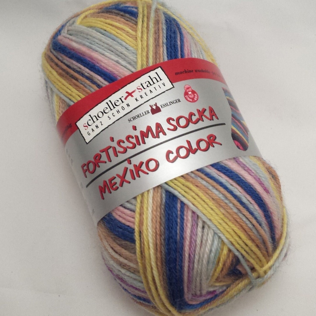 Self Patterning Sock Yarn: Schoeller Stahl Fortissima Socka Mexiko Kids ...