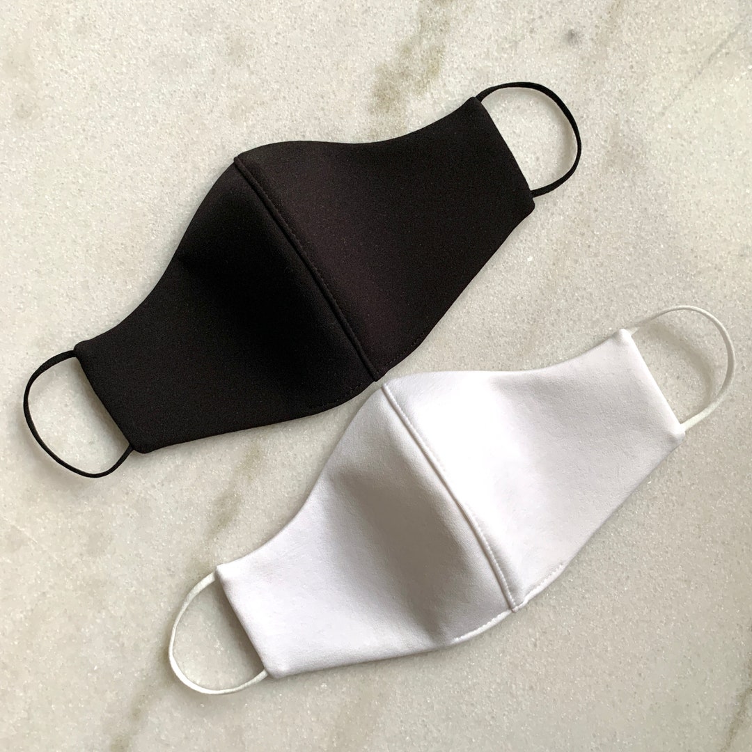 Face Mask - Face Cover - White Mask - Black Mask - 3 Layer Mask - Black ...