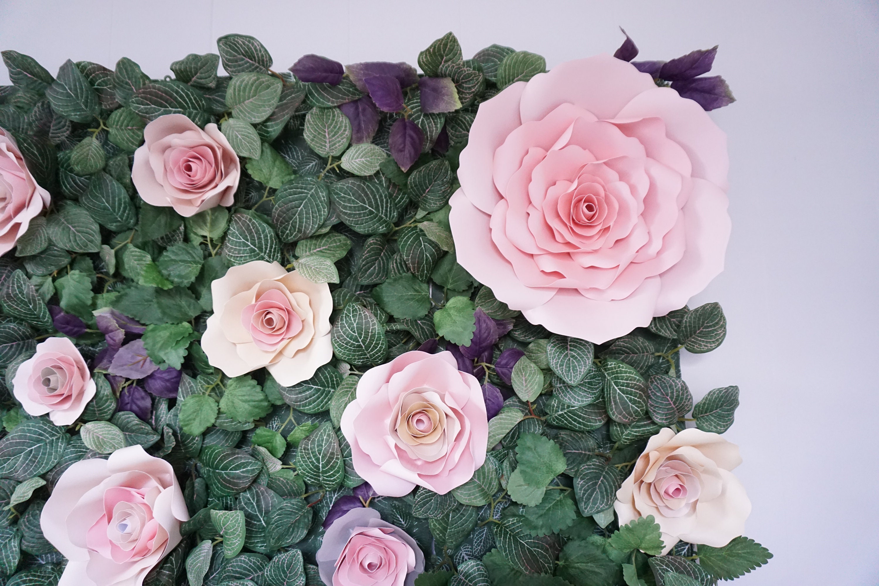 Handmade Paper Flowers Paper Roses Floral Backdrop Baby | Etsy