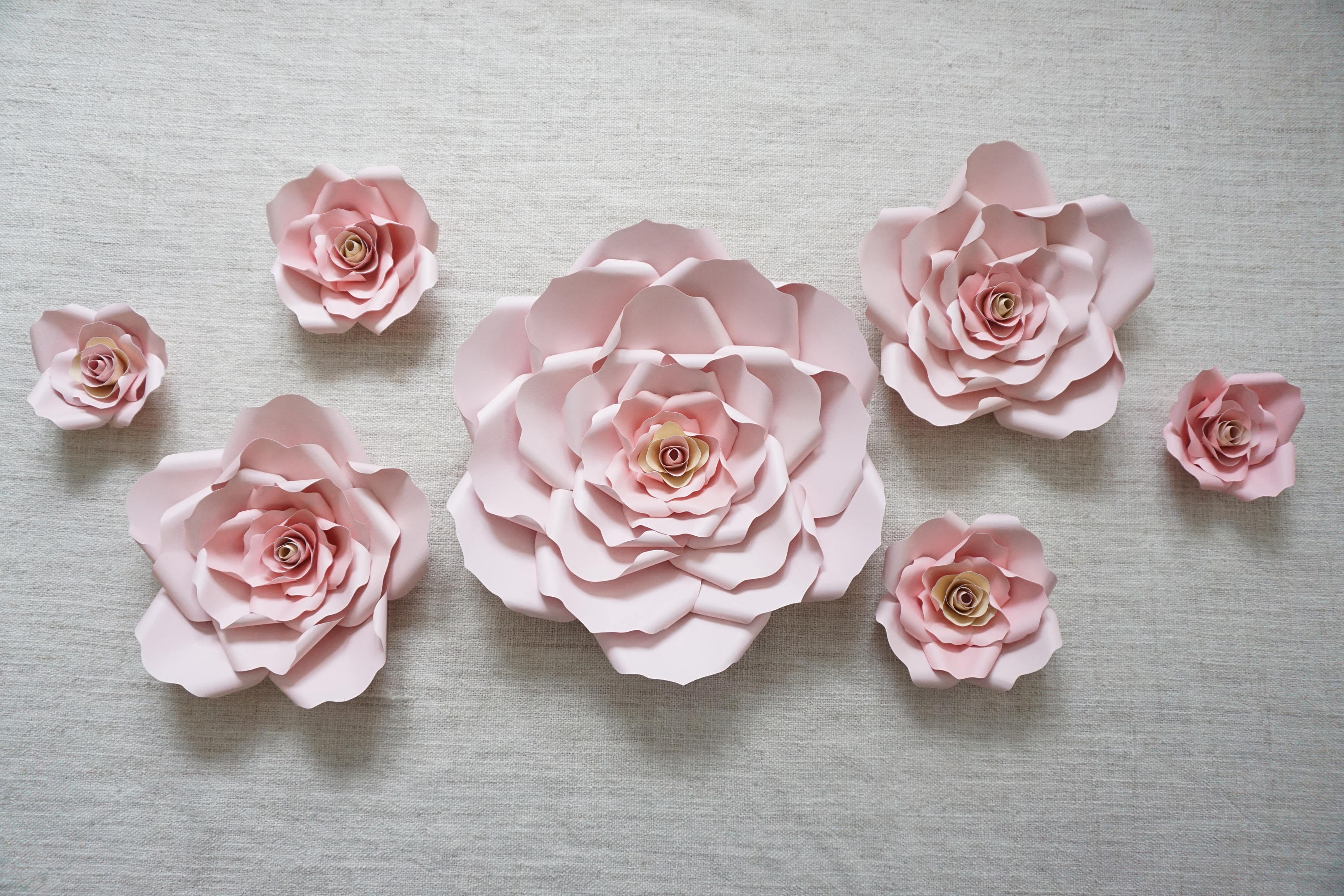 Handmade Paper Flowers Paper Roses Floral Backdrop Baby | Etsy