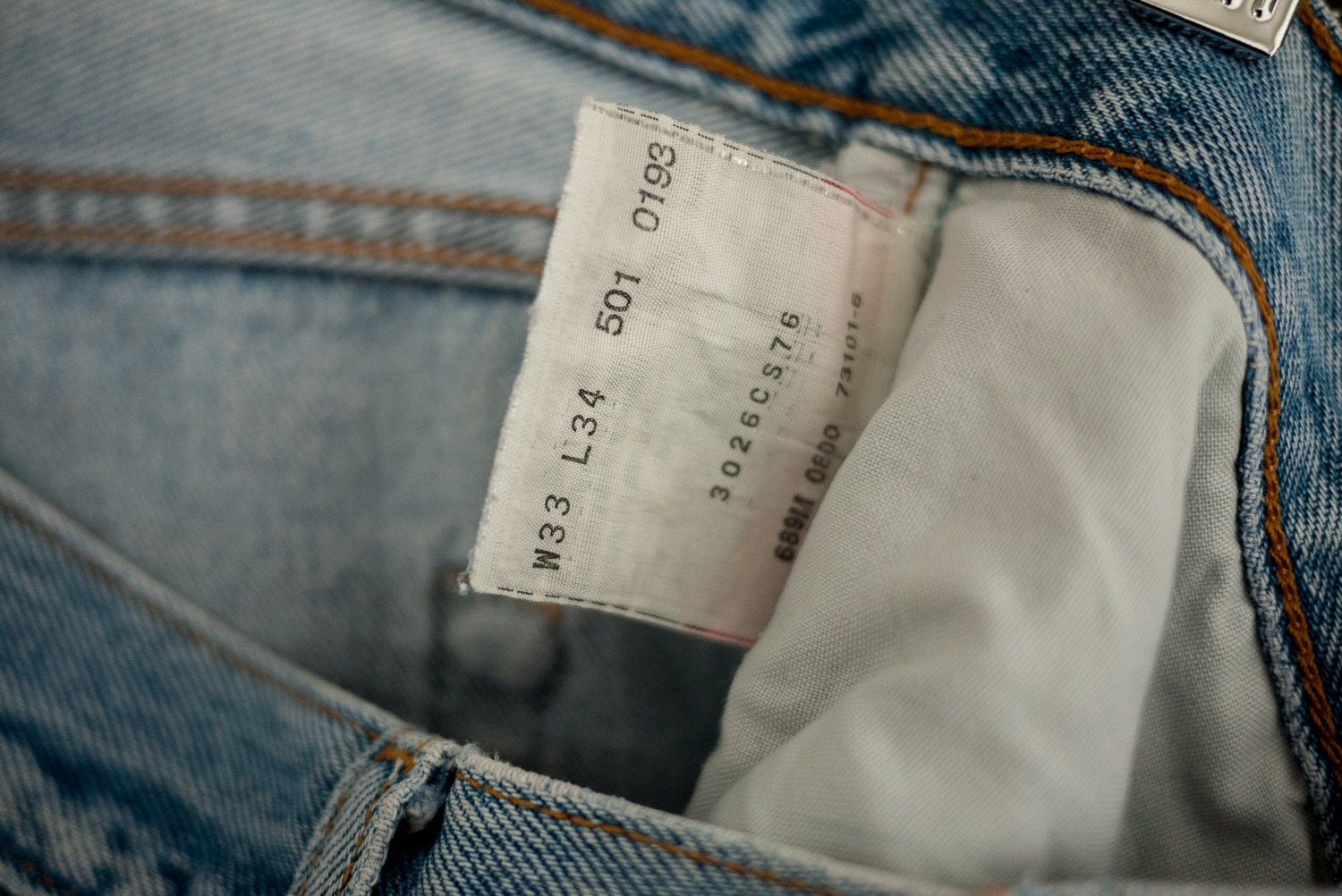 Levis 501 Original Vintage Jeans Men's W33xl34 - Etsy