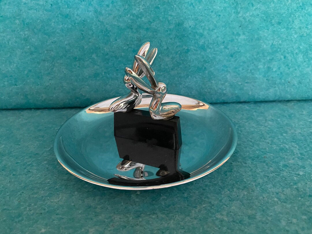 Vintage Hamilton Products Art Deco Chrome Pincherette Ashtray With Pair ...