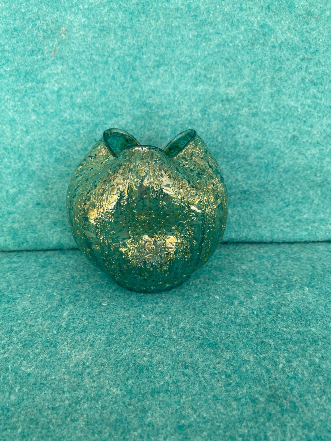 Antique 1905 Dugan Art Glass Venetian Pompeian Opalescent Frit Pinched ...