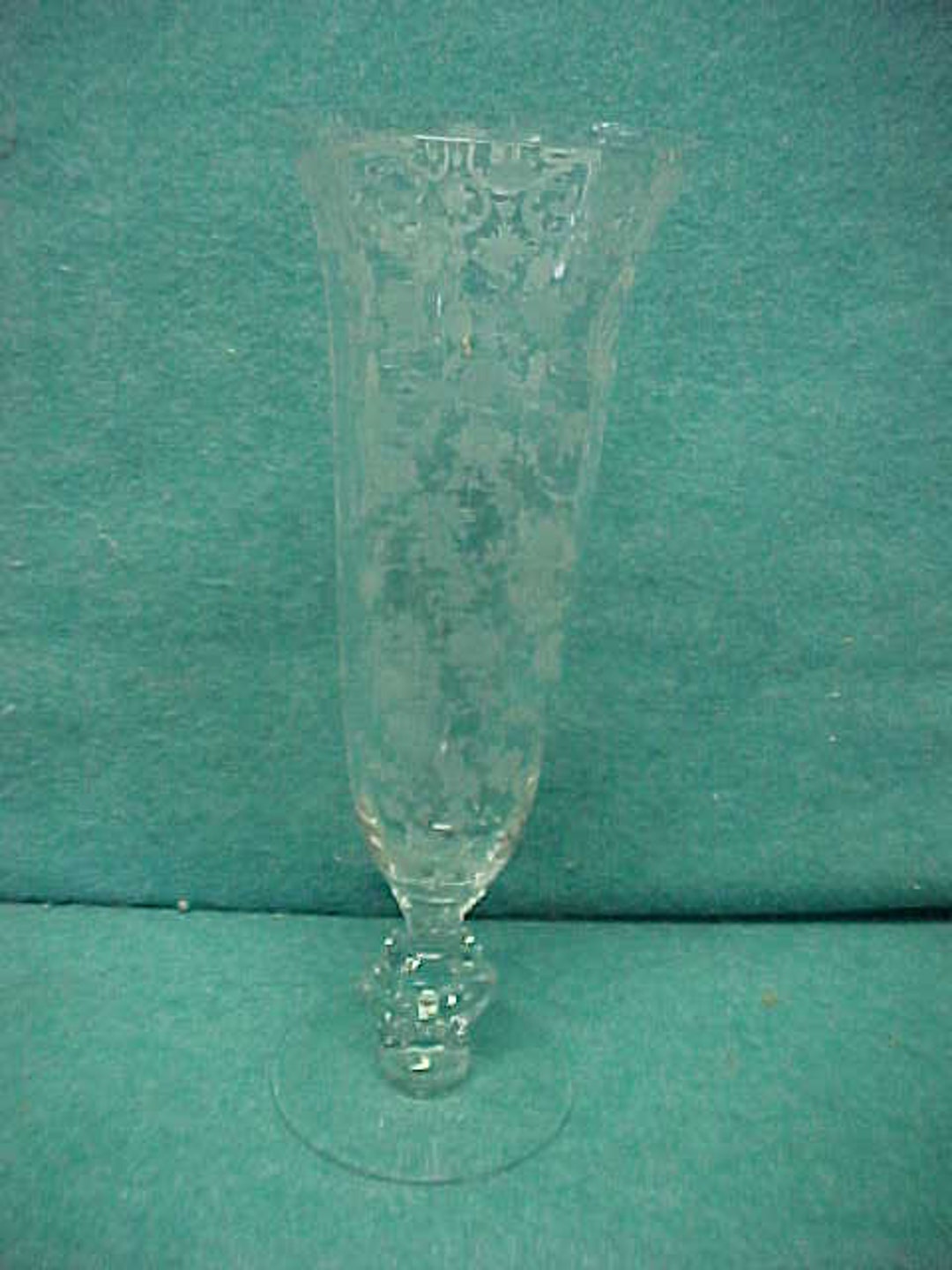 Cambridge Glass Chantilly Vase Keyhole 12" Crystal - Etsy