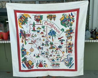 California Map Cloth - Etsy