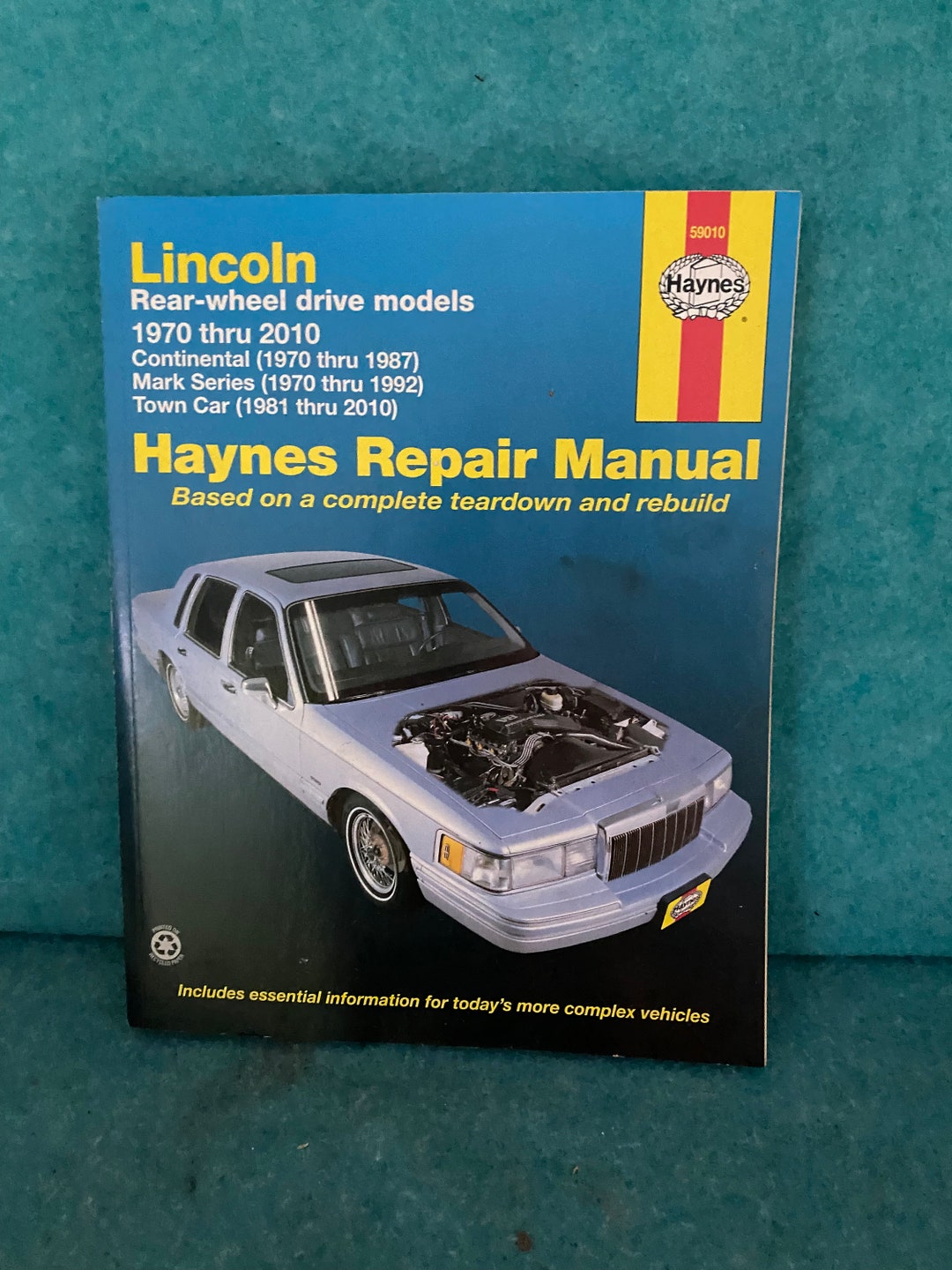 Book Haynes Repair Manual Lincoln Rear Wheel Drive Models 1970 Thru ...