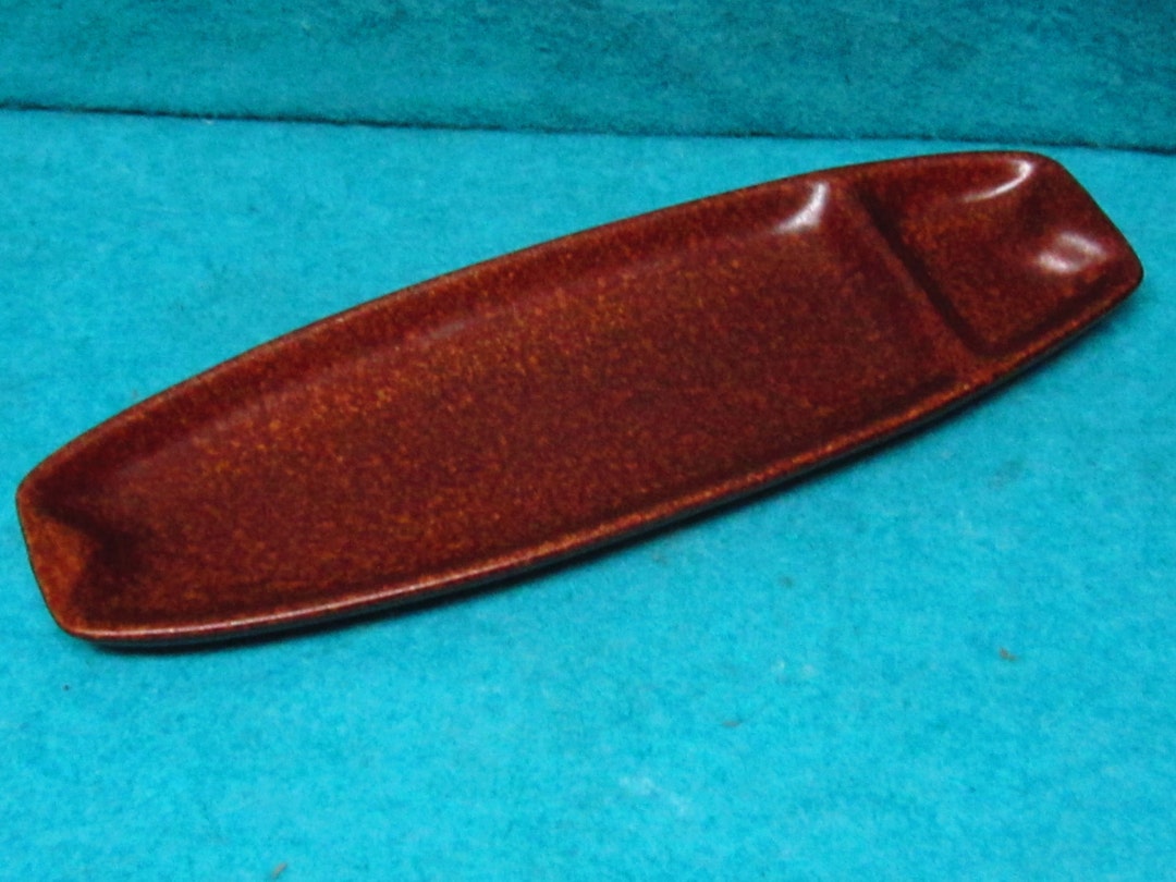 Roseville Pottery Raymor Tray Corn 162 Autumn Brown Ben Seibel - Etsy