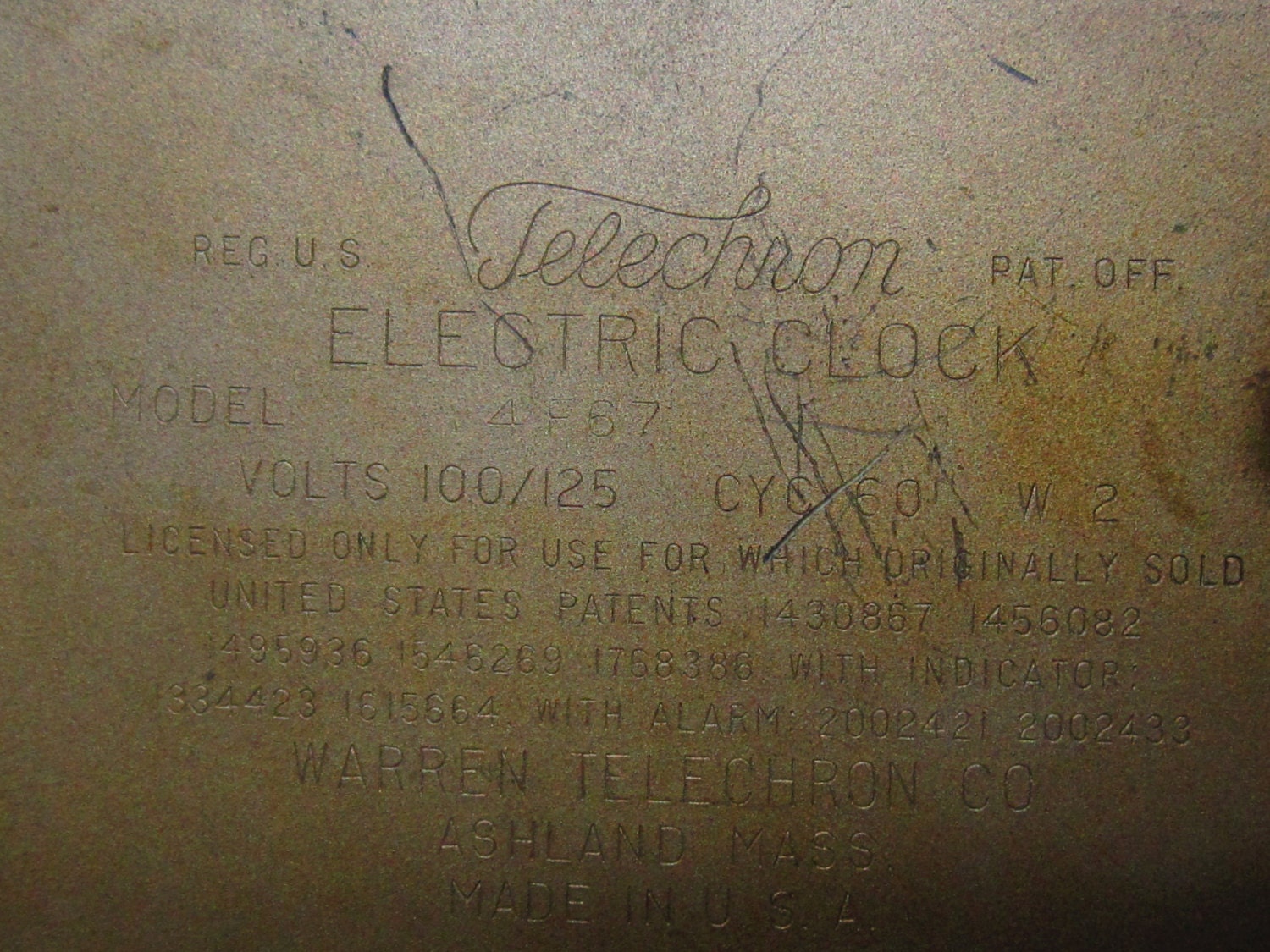 Clock Table Telechron Embassy 4F67 Art Deco Peach - Etsy