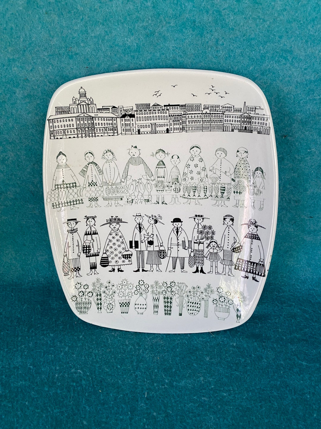 Arabia of Finland Pottery Raija Uosikkinen Kauppatori Market Platter ...