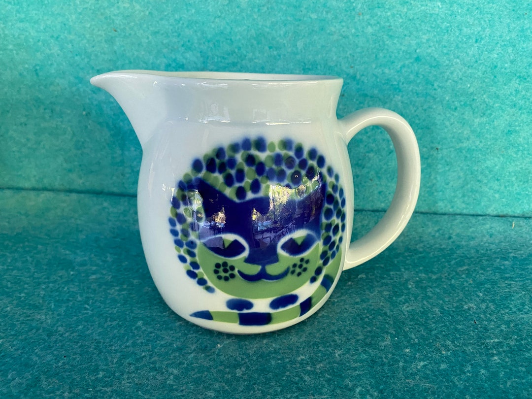 Arabia of Finland Pottery Kaj Franck Kissa Cat Pitcher Jug 5 1/4 Tall ...