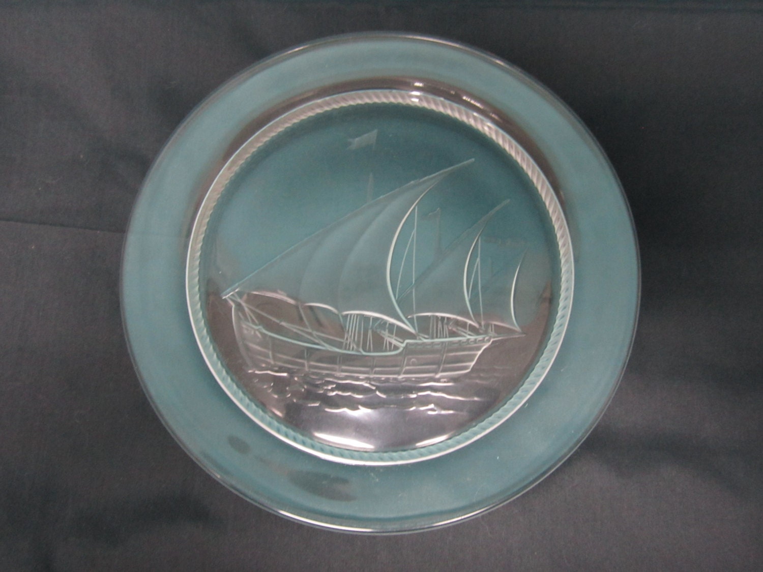 Lalique Glass Plates Set of 5 8 1/2 Sailing Ships - Etsy