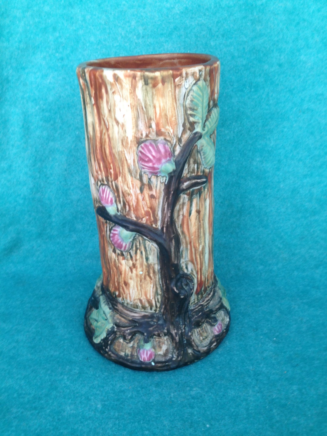 Weller Pottery Warwick 10" Vase With Vines - Etsy