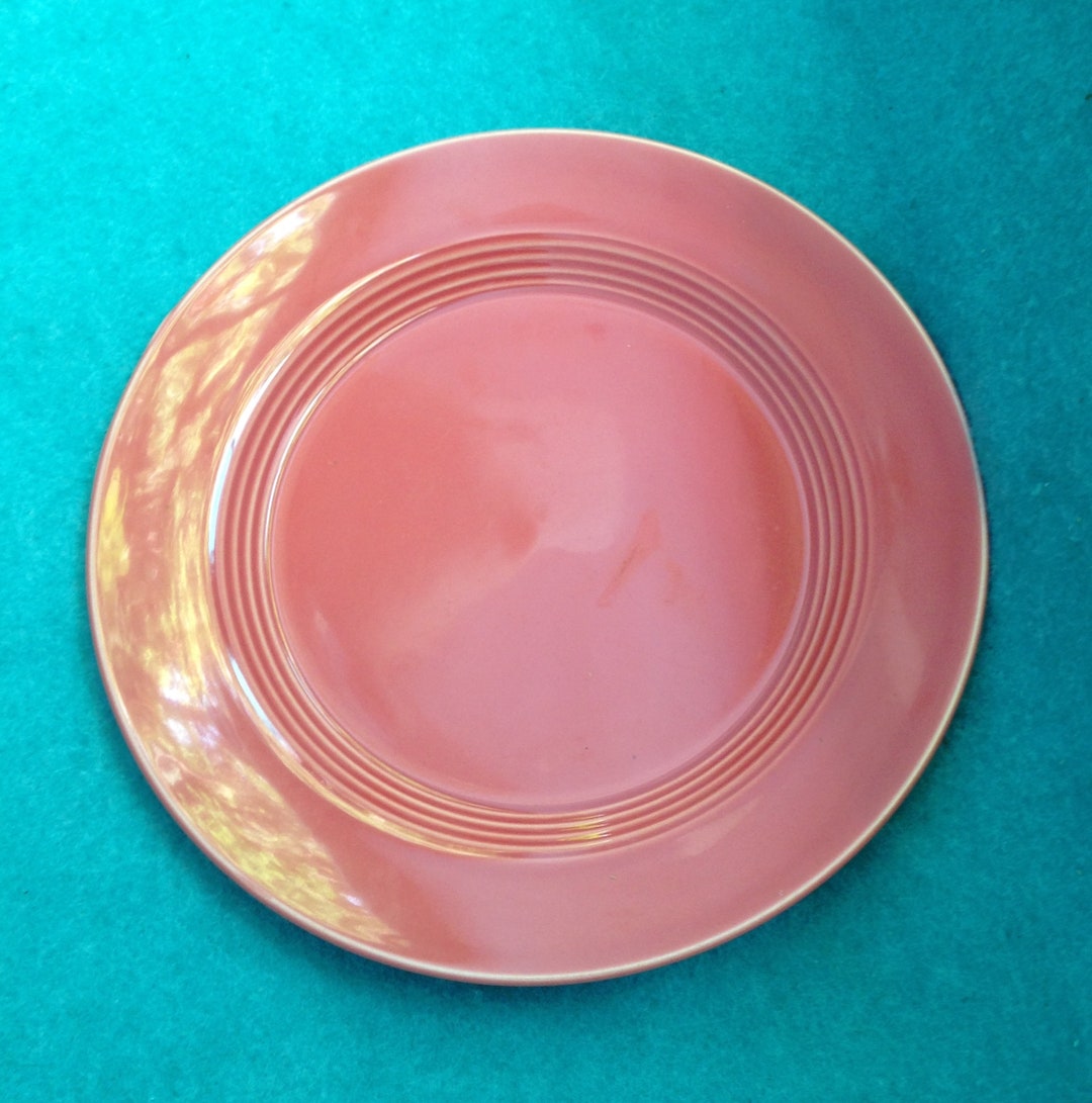 Homer Laughlin Harlequin Reissue 1979 Single 10" Dinner Plate in Coral ...