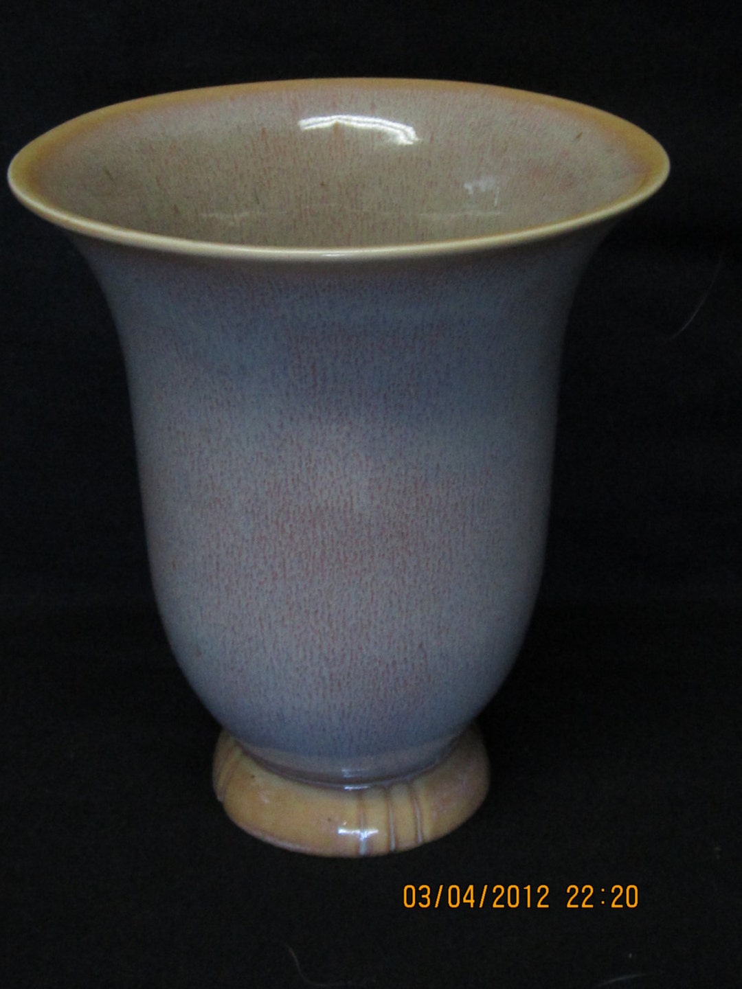 General Ceramics Pottery Carillon Vase Trumpet 6 3/4" Tan - Etsy