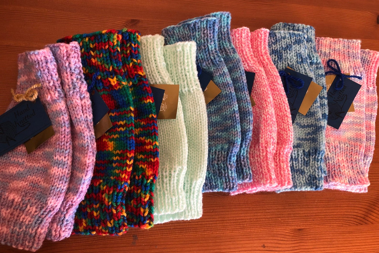 Fingerless gloves hand knitted ladies teenagers one size Cosy | Etsy