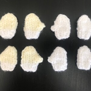 Baby Mittens Embellishments Baby Shower Decoration Hand Knitted Baby ...