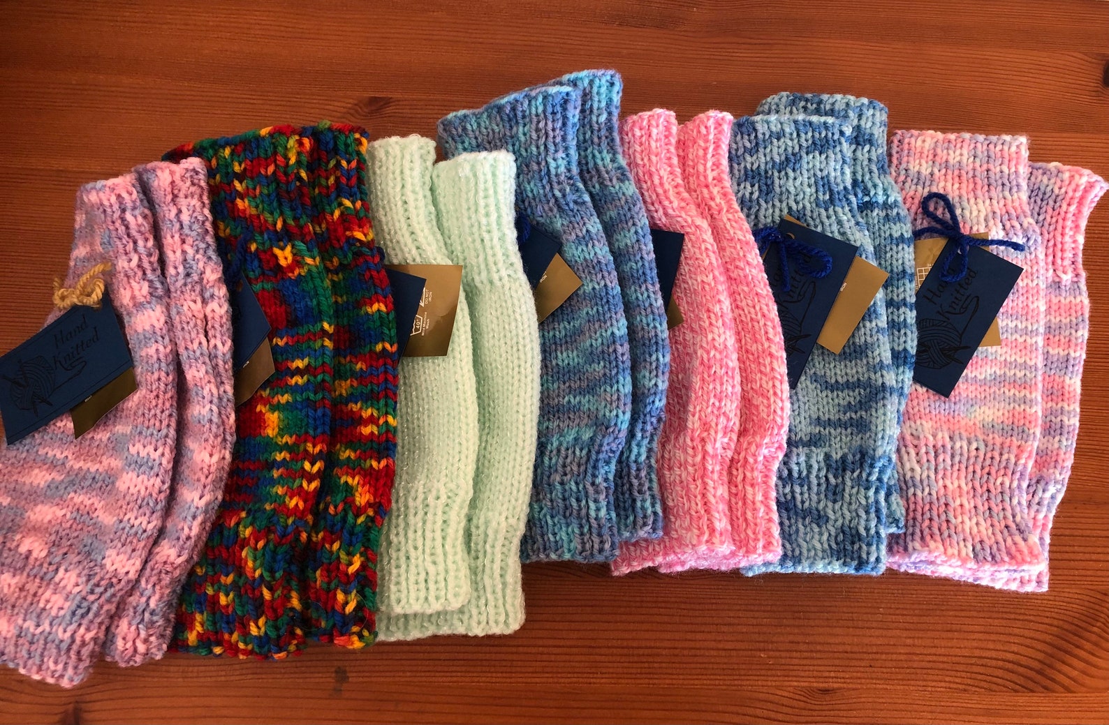 Fingerless gloves hand knitted ladies teenagers one size Cosy | Etsy